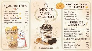 Mixue Menu Philippines 2026 | Ice Cream, Milk Tea & Drinks
